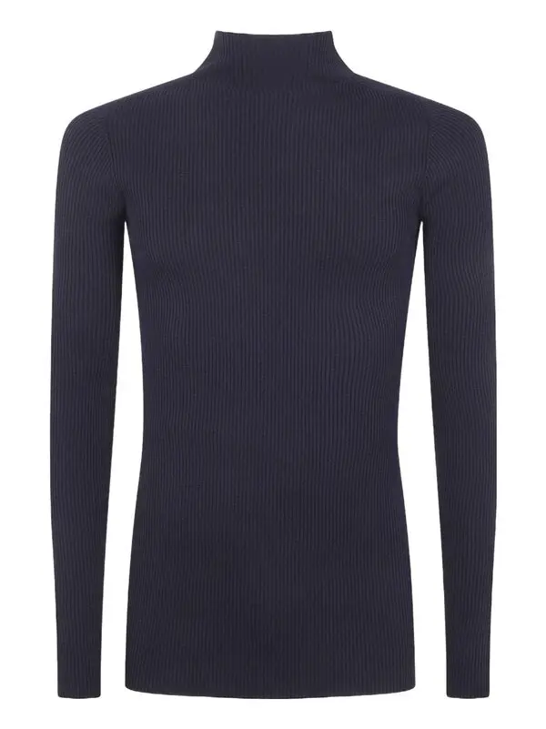 Rick Owens Ribbed High-neck Sweater - Black