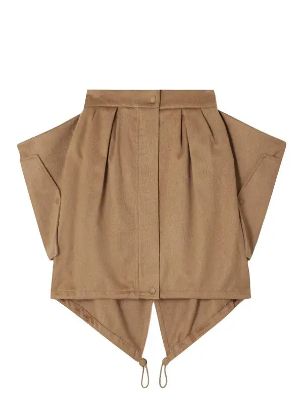 Max Mara Ritmo Pleated Mini Skirt - Brown