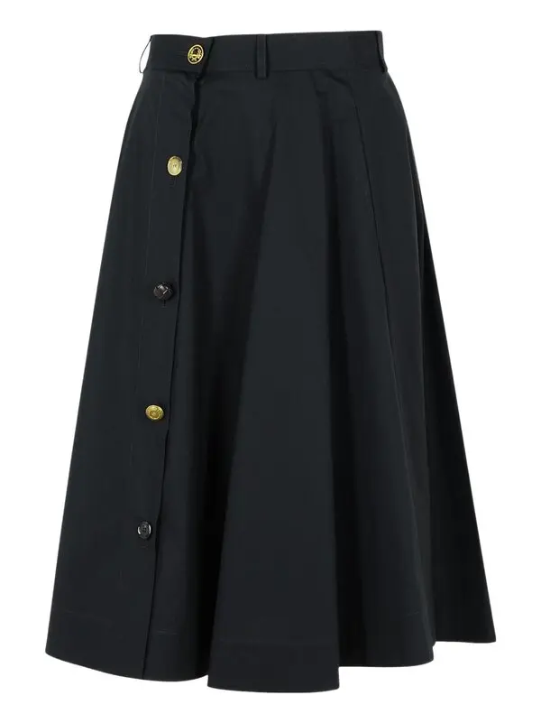 Moschino Button Detailed Skirt - Black