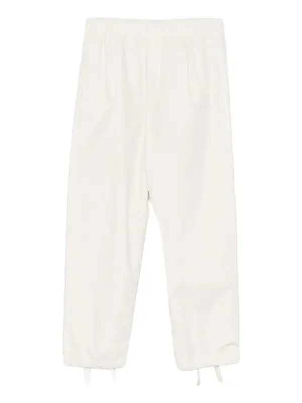 Stone Island Embroidered-logo Trousers - Ivory
