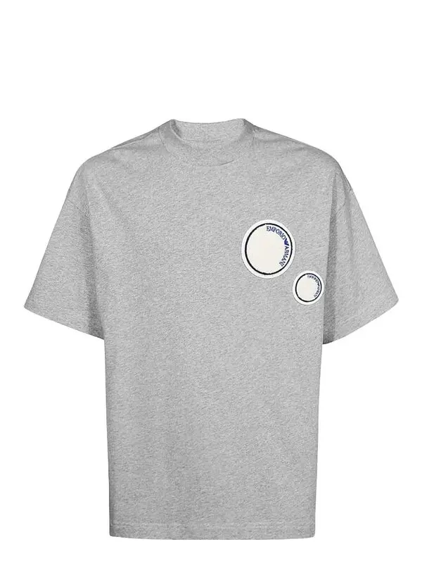 Emporio Armani Open-necked Black Shirt - Gray