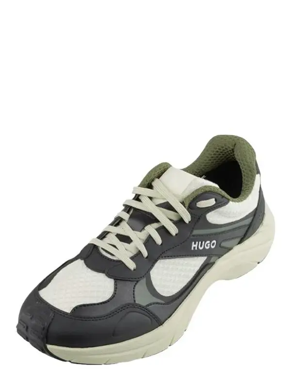 Hugo Boss Round Toe Lace-up Low Top Sneakers - Multicolor