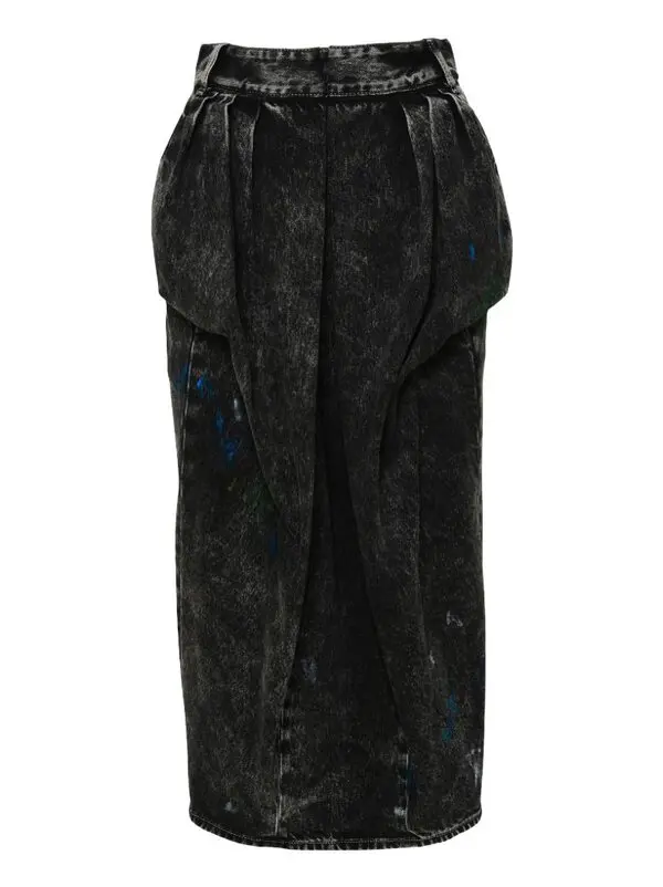 MAISON MARGIELA Denim Pencil Skirt - Black