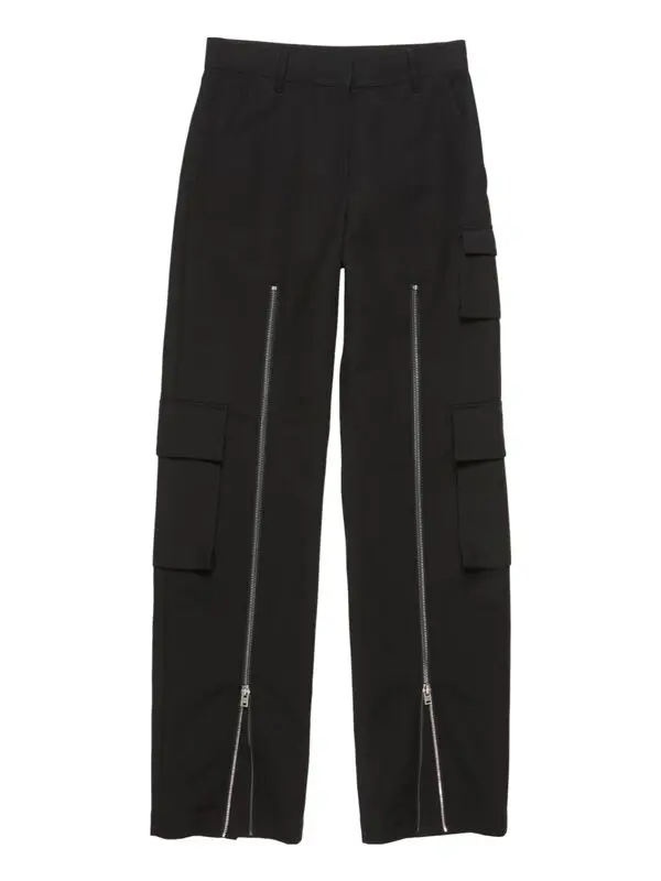 Acne Studios Diagonal Stripe Cargo Pants - Black