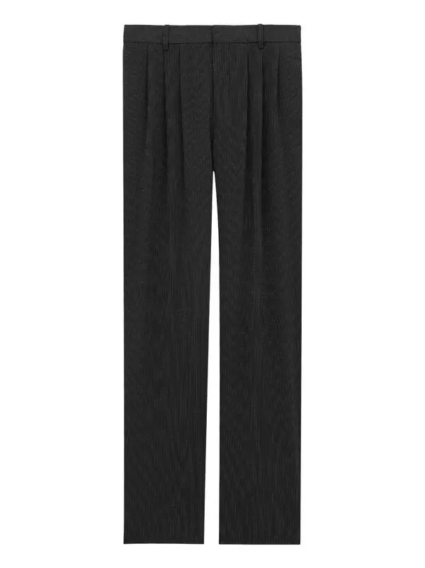 Saint Laurent Polka Dot Trousers - Black
