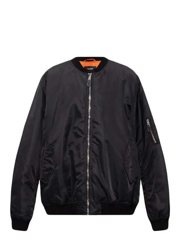 Raf Simons Detached Print Bomber Jacket - Black