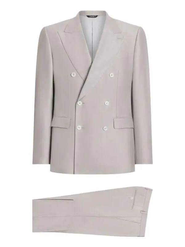 Dolce & Gabbana Dolce Gabbana Double-breasted Tailored Suit - Gray