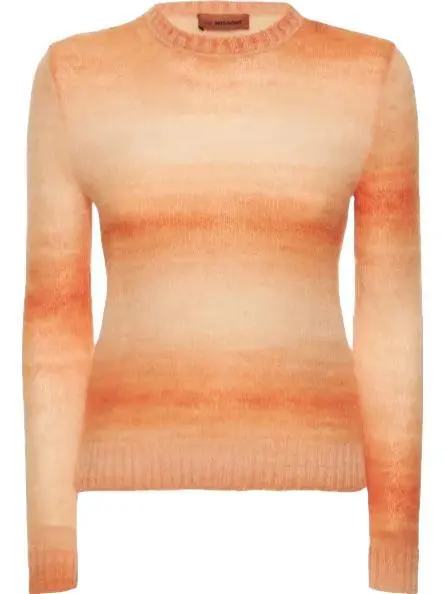 Missoni Gradient Crew Neck Knitted Sweater - Nude