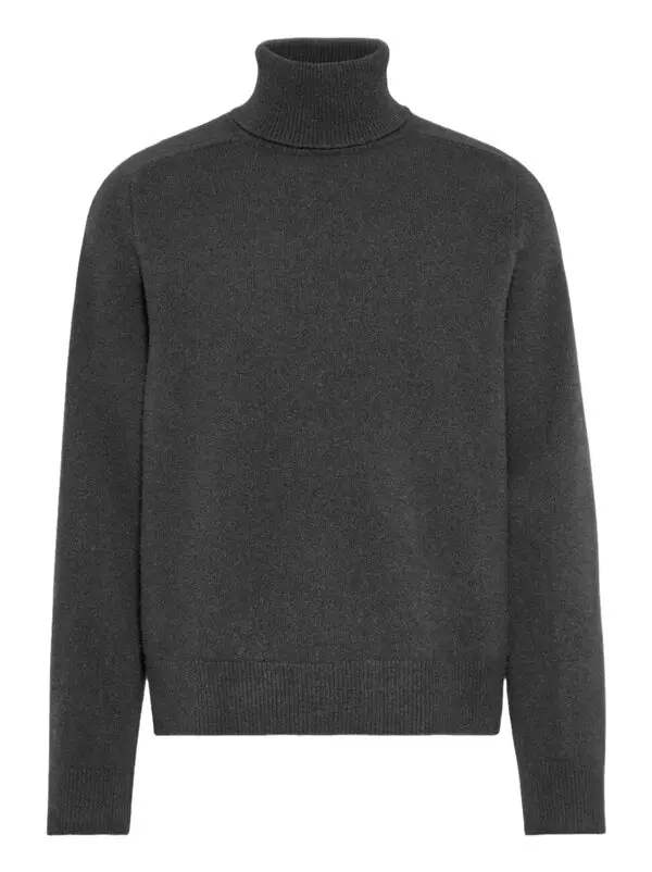 MAISON MARGIELA Roll Neck Knitted Jumper - Black
