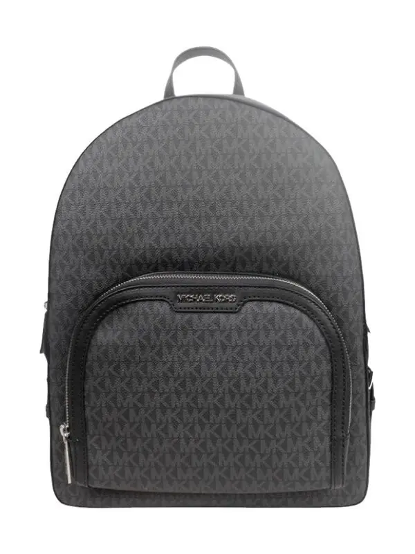 Michael Kors Logo Monogram Backpack - Black