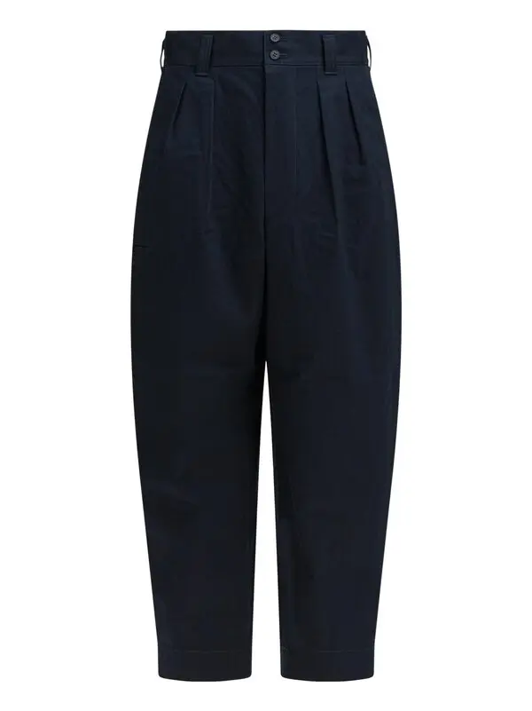 Comme Des Garçons Button-fastening Cotton Trousers - Black