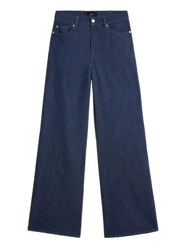 7 For All Mankind High-waisted Wide-leg Jeans - Blue