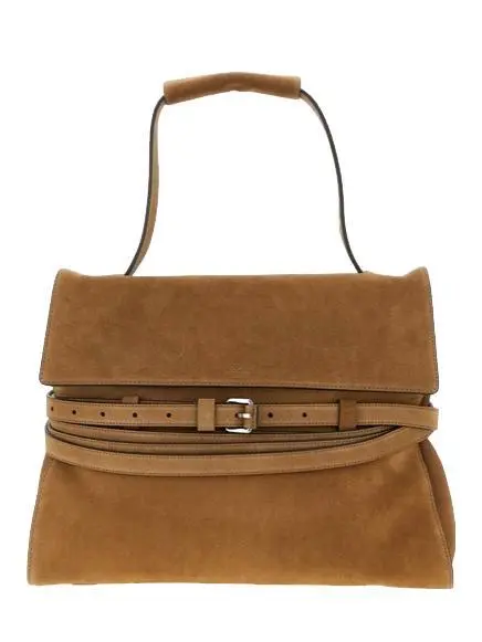 Moschino Tie Me Shoulder Bag - Browm