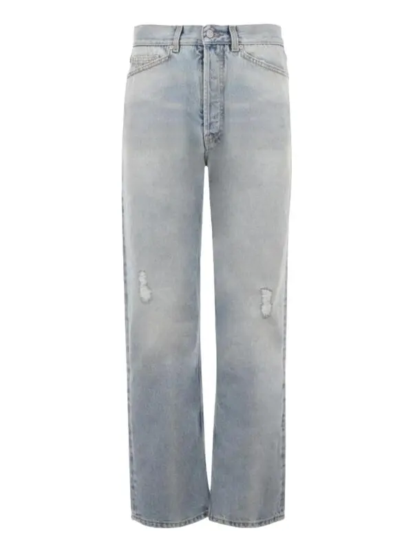 Palm Angels Distressed Loose-fit Jeans - Gray