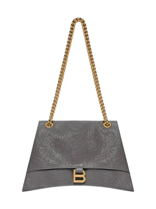 Balenciaga Crush Medium Chain Shoulder Bag - Gray