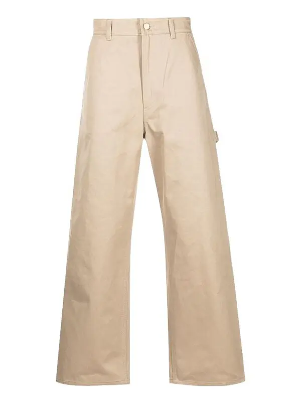Junya Watanabe Straight Leg Cotton Trousers - Nude