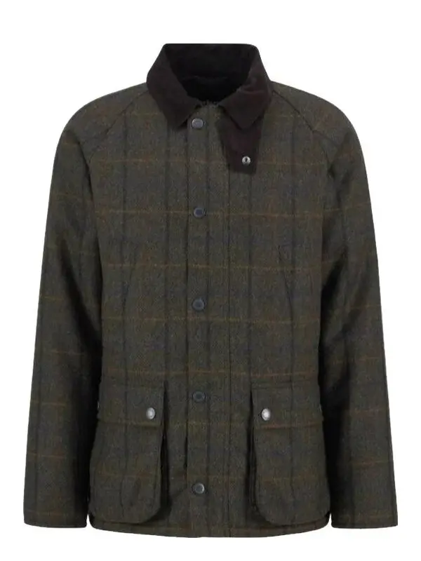 Barbour Checked Lapel Jacket - Black