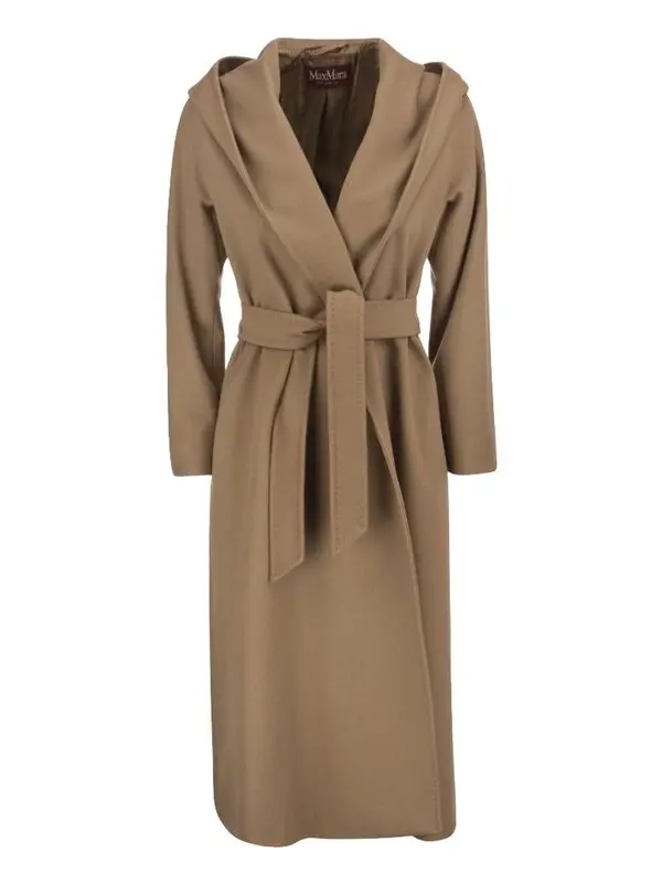 Max Mara Long Hooded Coat - Brown