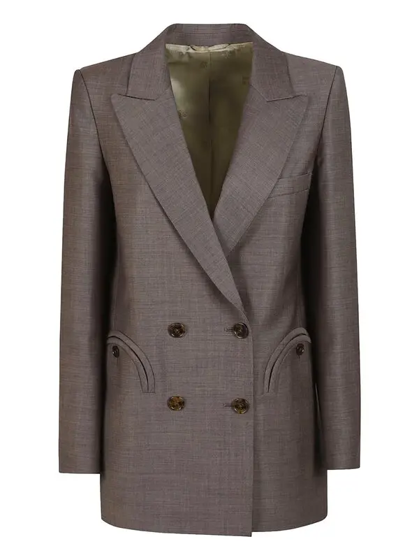 BLAZÉ MILANO Aile Double-breasted Blazer - Brown