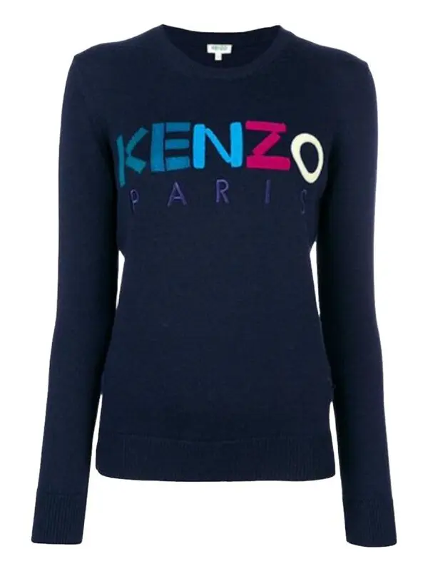 Kenzo Logo Knitted Pullover - Black