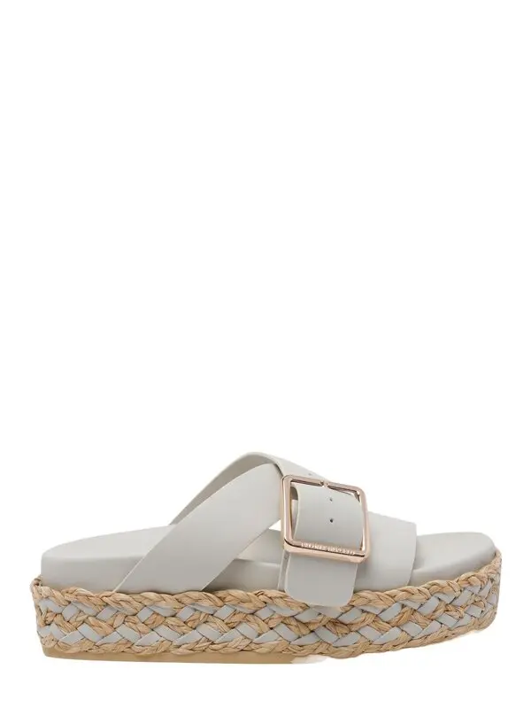 PALOMA BARCELO Platform Sandals With Buckle Detail - Offwhite