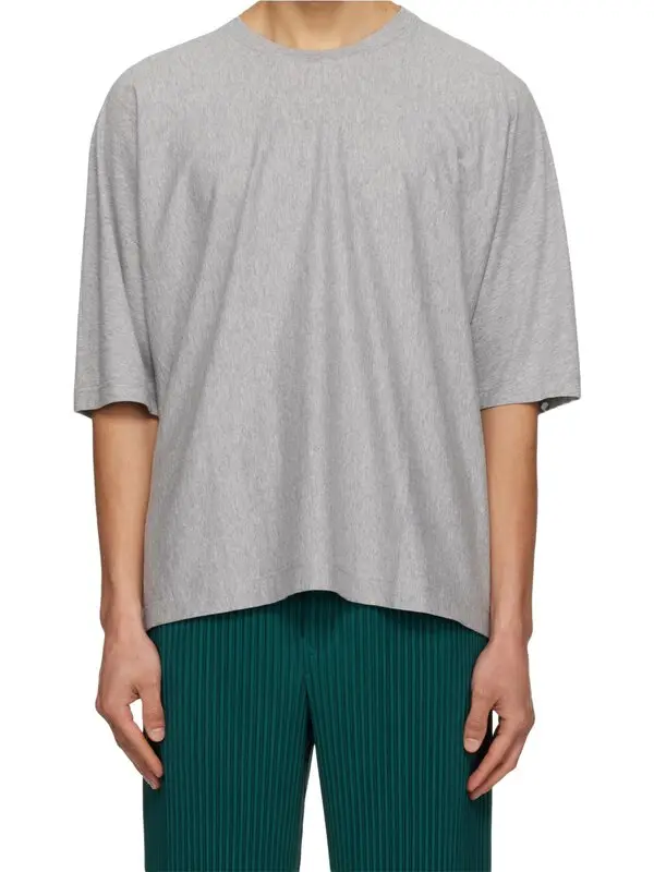 Issey Miyake Oversized Short Sleeve T-shirt - Grey