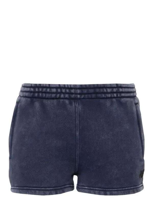 Alexander Wang Embossed-logo Track Shorts - Black