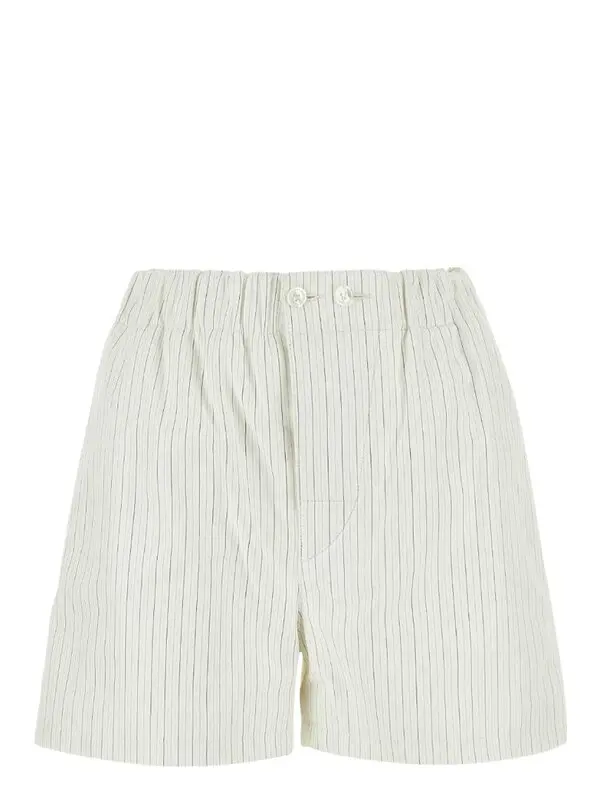 Bottega Veneta Pinstriped Elasticated Shorts - White