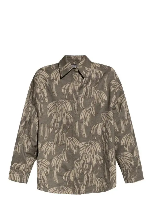 Jacquemus Oversized Graphic Jacquard Shirt - Green