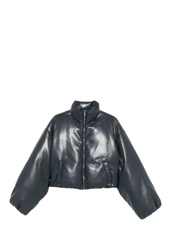 Nanushka Lilima Cropped Puffer Jacket - Black