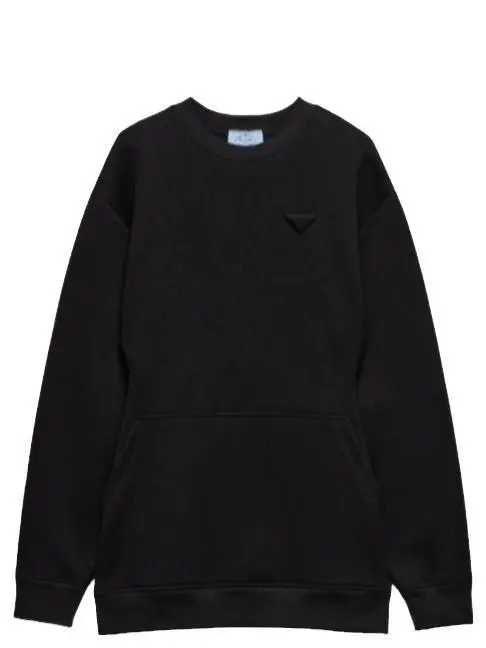 Prada Long Sleeve Fleece Dress - Black