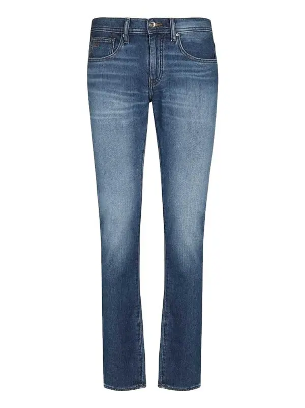 Armani Exchange Straight-leg Denim Jeans - Blue