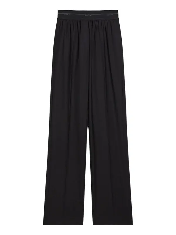 Helmut Lang Elastic Waist Straight Leg Trousers - Black