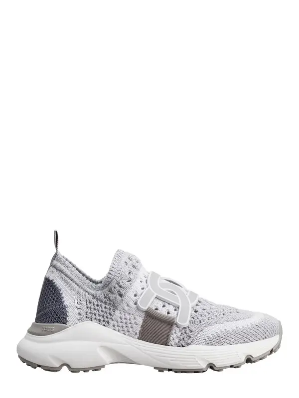 TOD'S Fabric Slip-on Sneakers - Gray/white