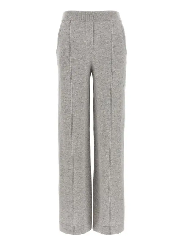 Peserico Wide-leg Knit Pants - Gray