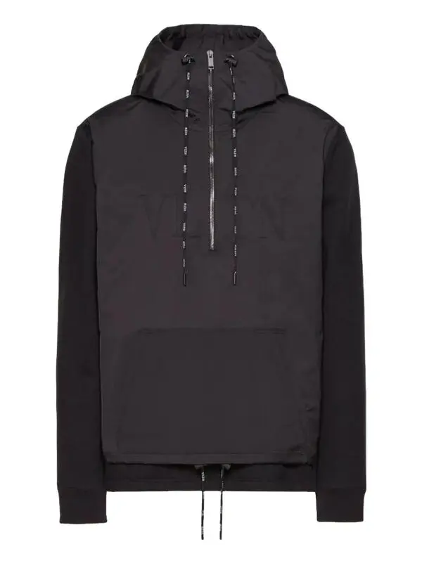 Valentino Garavani Vltn Zip Hoodie - Black