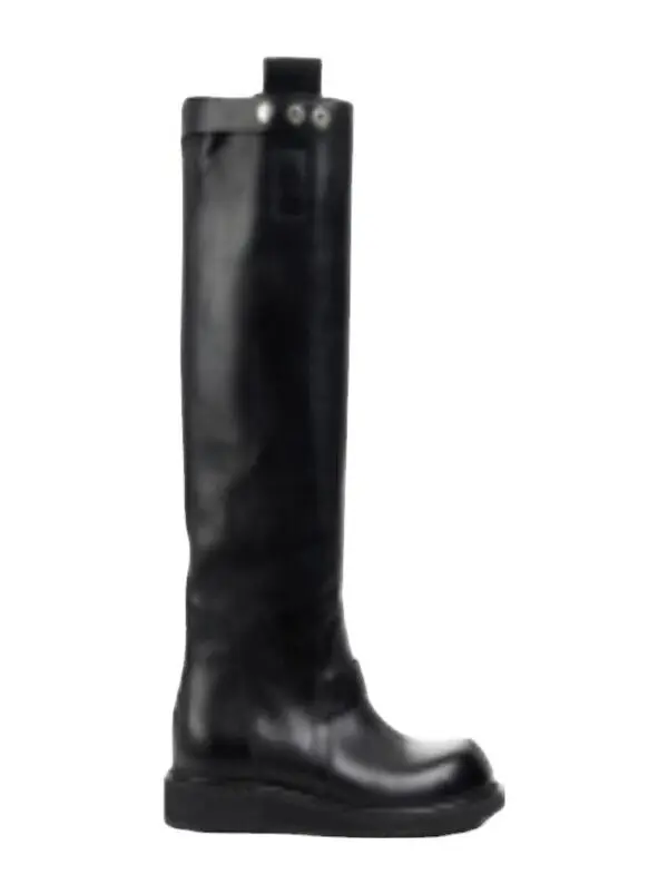 Rick Owens Round Toe Boots - Black