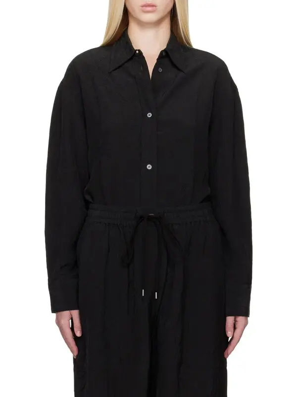 Studio Nicholson Long Sleeve Buttoned Shirt - Black