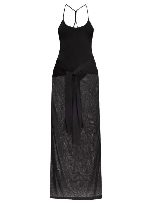 Jacquemus Semi Sheer Long Dress - Black