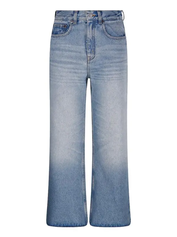 Victoria Beckham Wide Leg Jeans - Blue Wash