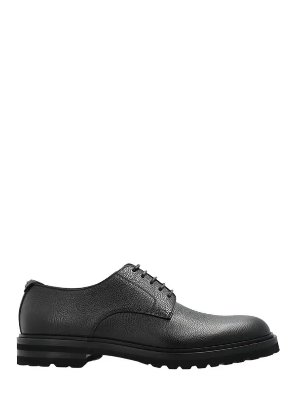 Dolce & Gabbana Round Toe Lace-up Derby Shoes - Black