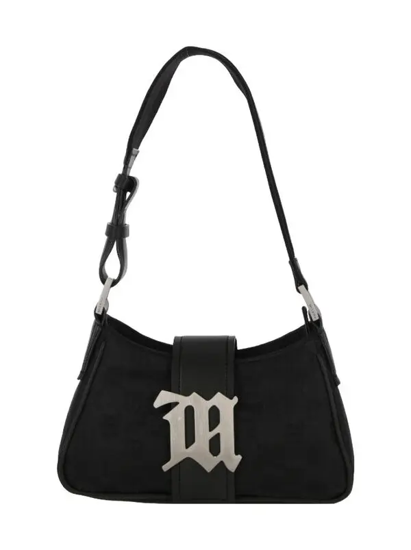 MISBHV Monogram Shoulder Bag - Black