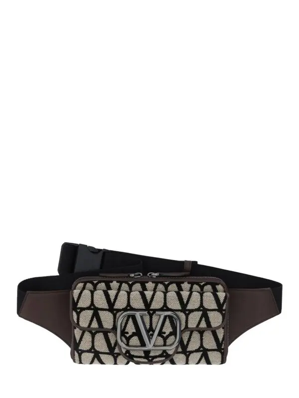 Valentino Garavani Toile Iconographe Belt Bag - Black