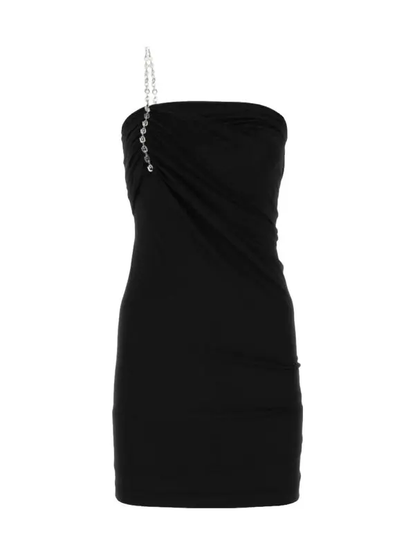 Givenchy G Link One-shoulder Mini Dress - Black