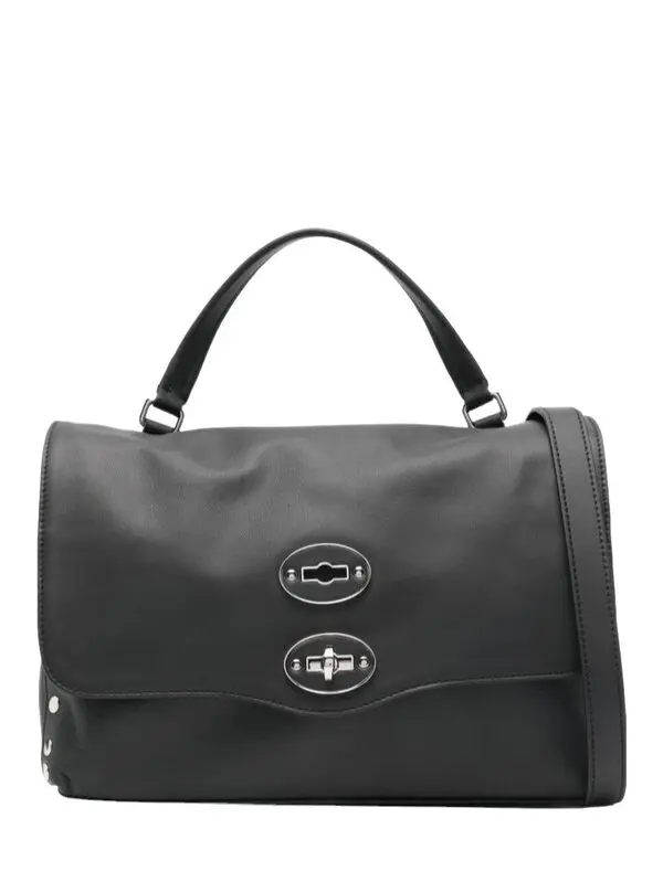 ZANELLATO Small Studded Shoulder Bag - Black