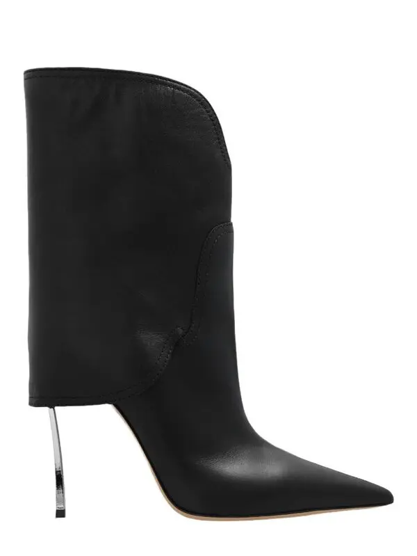 Casadei Pointed Toe High Heel Ankle Boots - Black