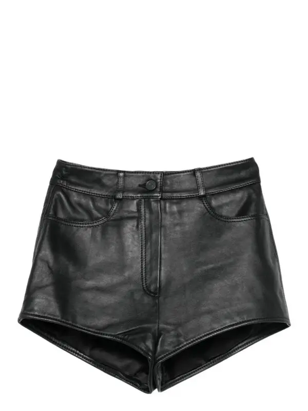 THE FRANKIE SHOP Belt Loop Shorts - Black