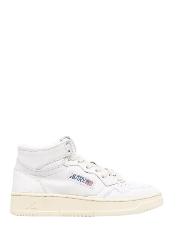 AUTRY High-top Leather Sneakers - White