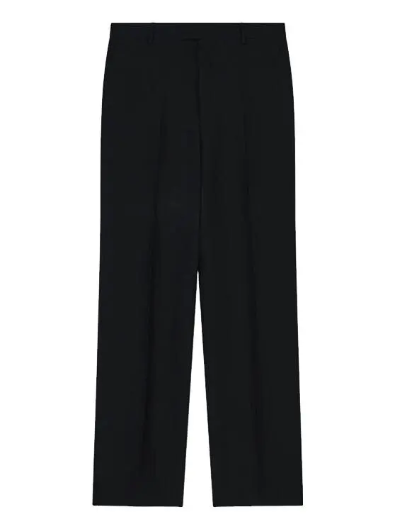 Emporio Armani Formal Dress Pants With Belt Loops - Black