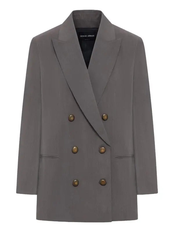 Giorgio Armani Double-breasted Blazer - Black